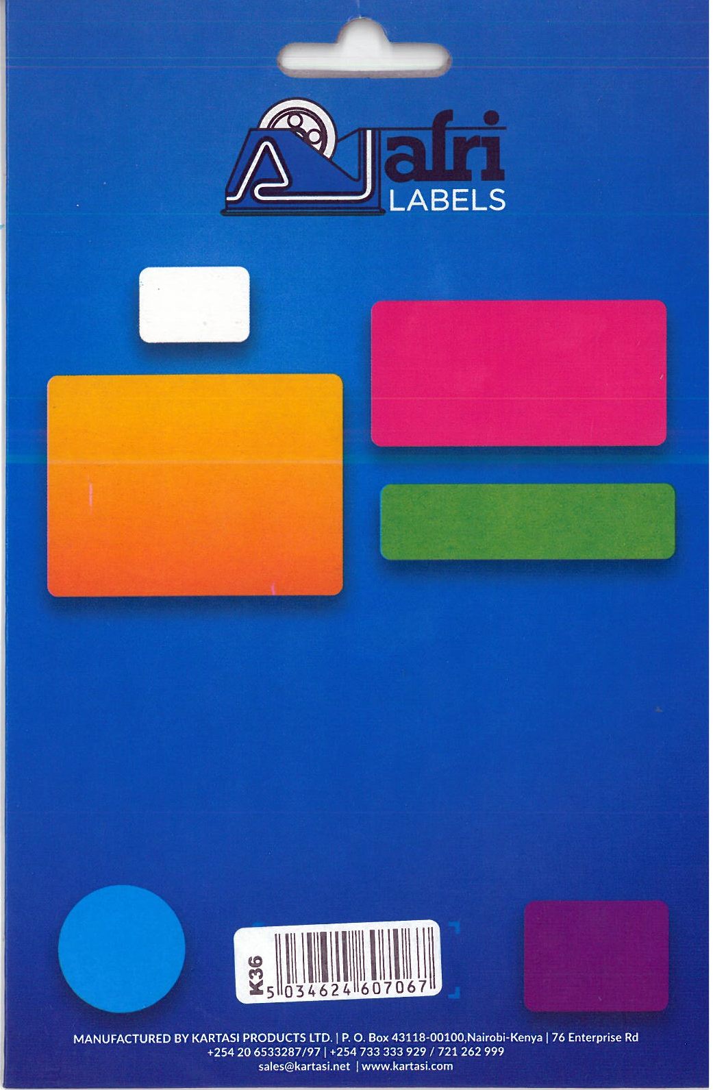 Afri labels White | Chania School Depot