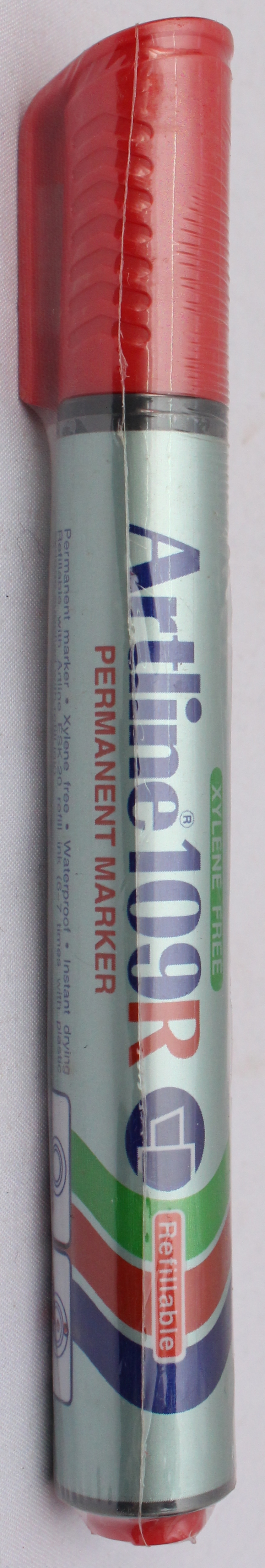 Permanent Marker Red-109R-Artline | Chania School Depot