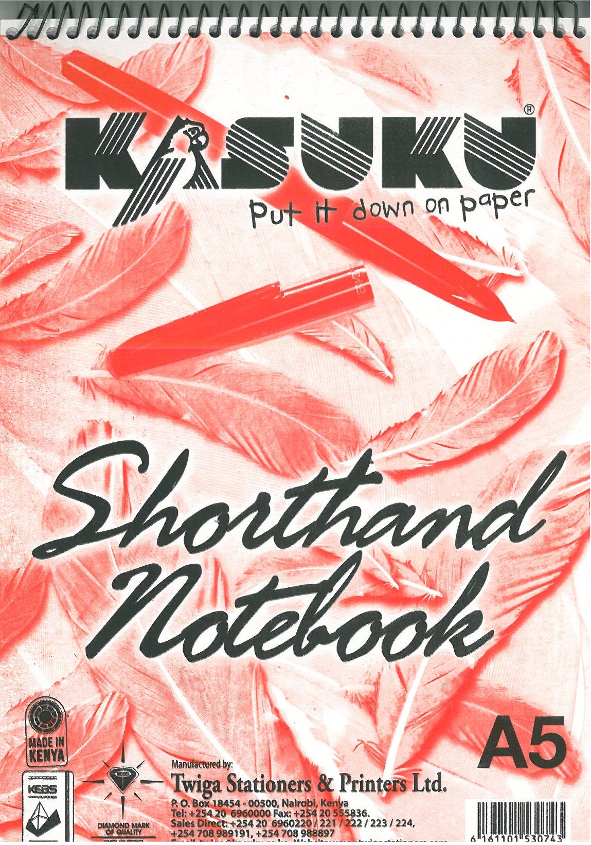 Shorthand Notebook A5 Kasuku | Chania School Depot