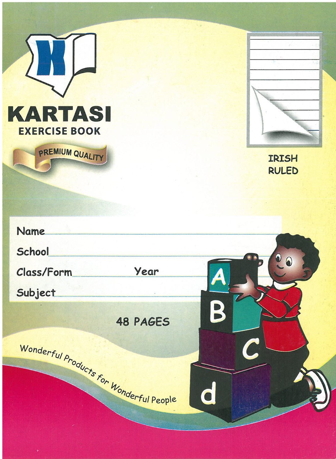 48 Pages Irish Ruled Kb | Chania School Depot