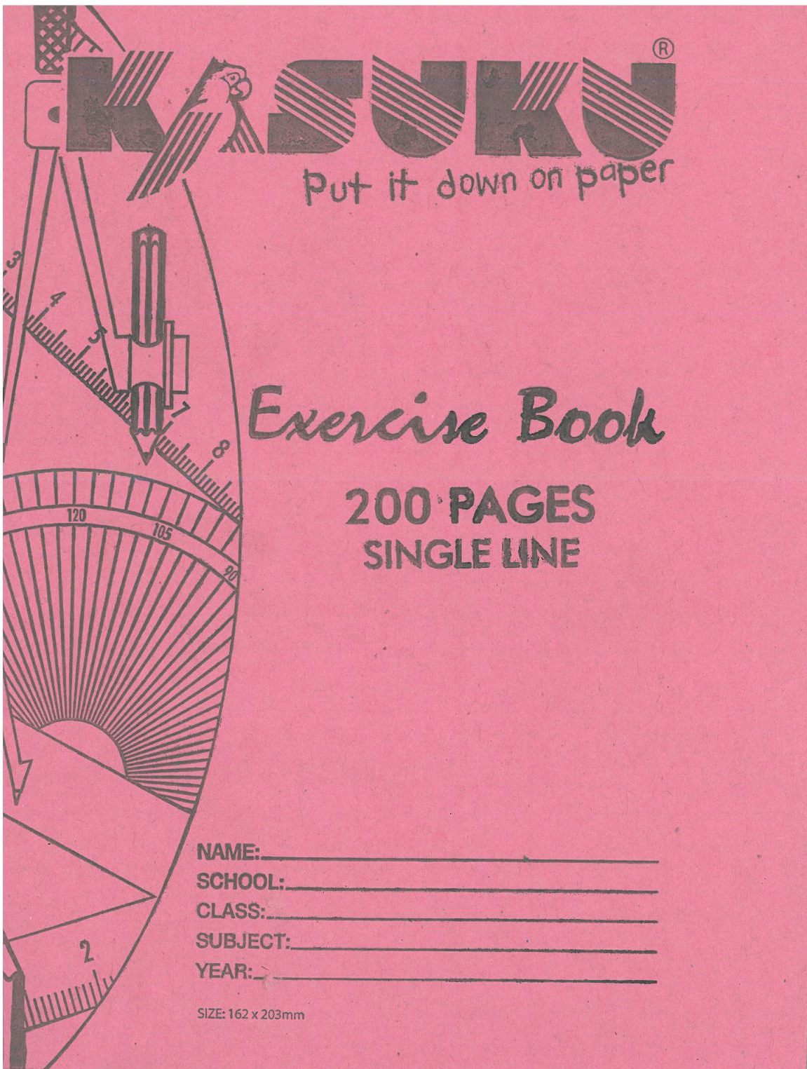 200 Pages Single Ruled Mg Kasuku | Chania School Depot